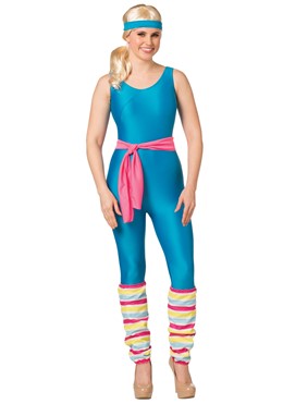 Women s Barbie Exercise Barbie Costume