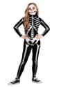 Metallic Silver Skeleton Kid's Costume