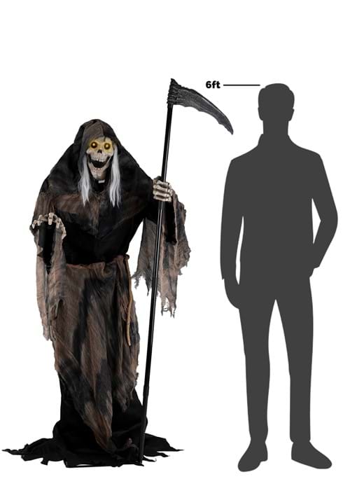 6 Foot Lunging Reaper Animated Halloween Decoration | Seasonal Visions ...