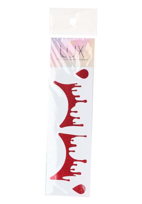 Cry Baby Blood Sparkle Holographic Face Decals