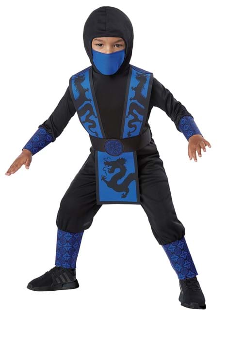 Kid's Regal Blue Ninja Costume | Ninja Costumes
