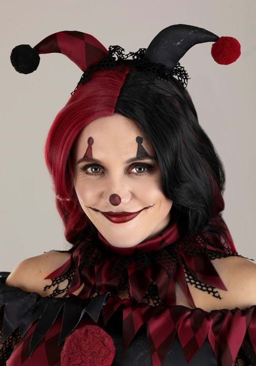 Plus Size Jinxed Jester Clown Women's Costume | Jester Costumes