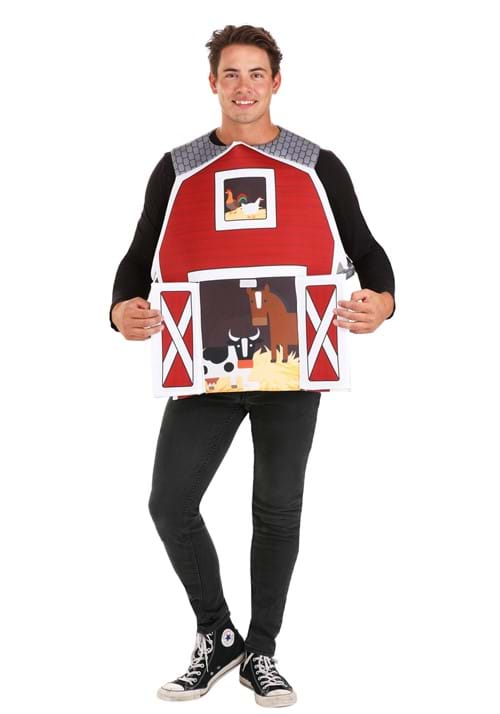 Adult Big Red Barn Costume | Adult Farm Animal Costumes