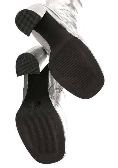 Deluxe Women's Silver Gogo Boots