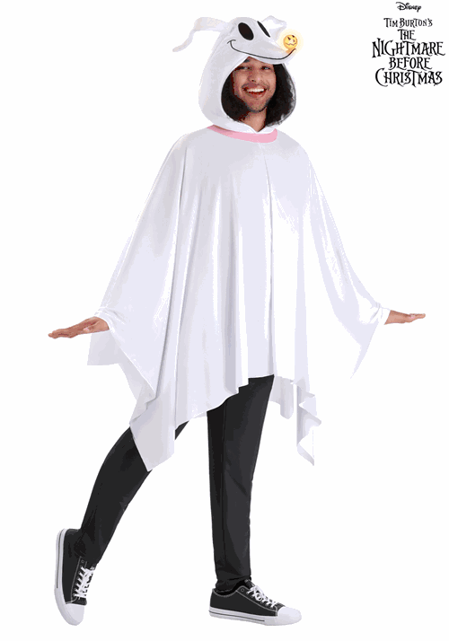 Nightmare Before Christmas Adult Zero Costume Poncho | Disney Costumes