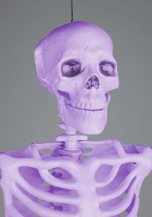 5FT Poseable Crazy Bones Skeleton in Purple Halloween Decoration ...