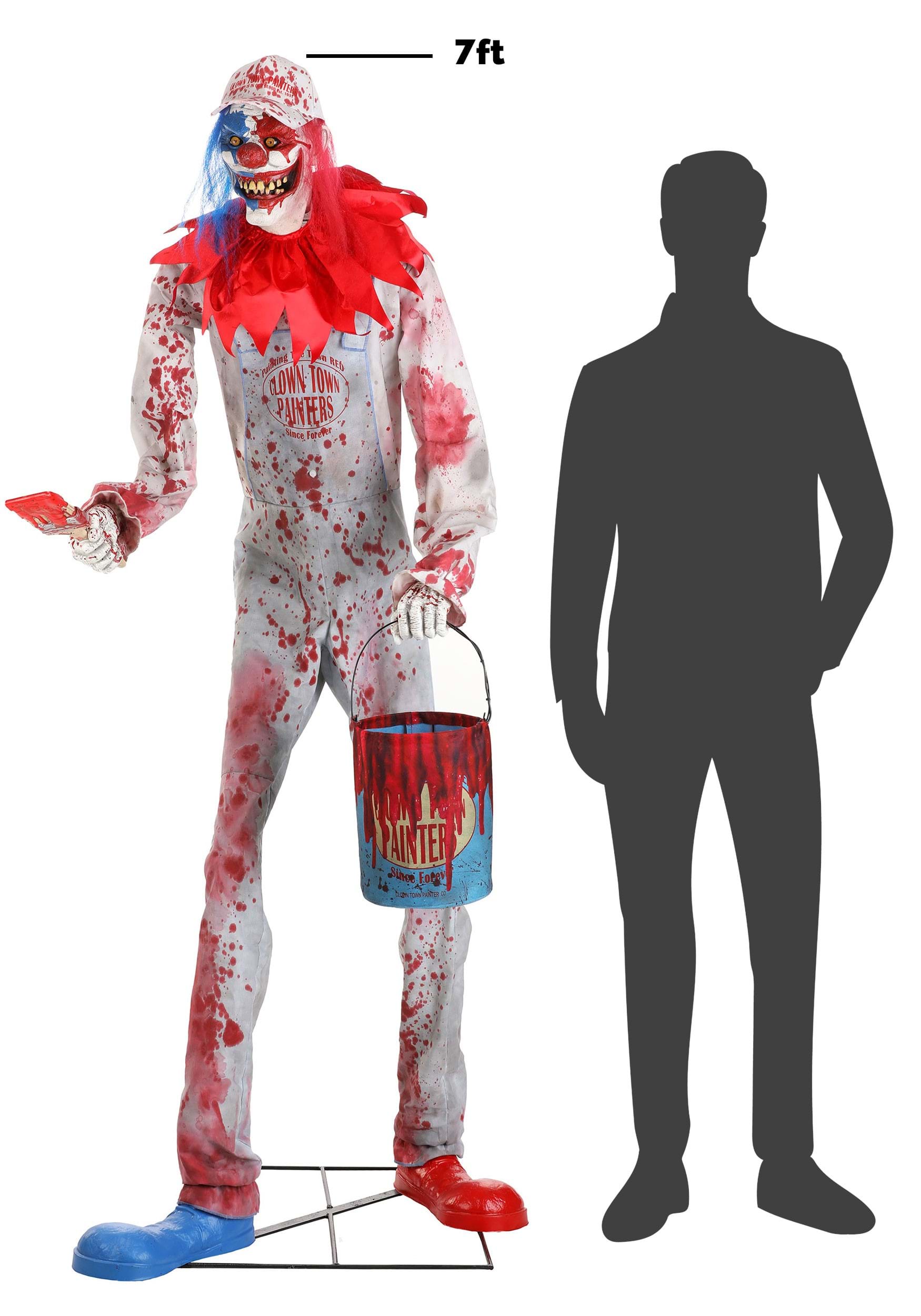 7FT Arty the Clown Animated Halloween Decoration | Halloween Animatronics