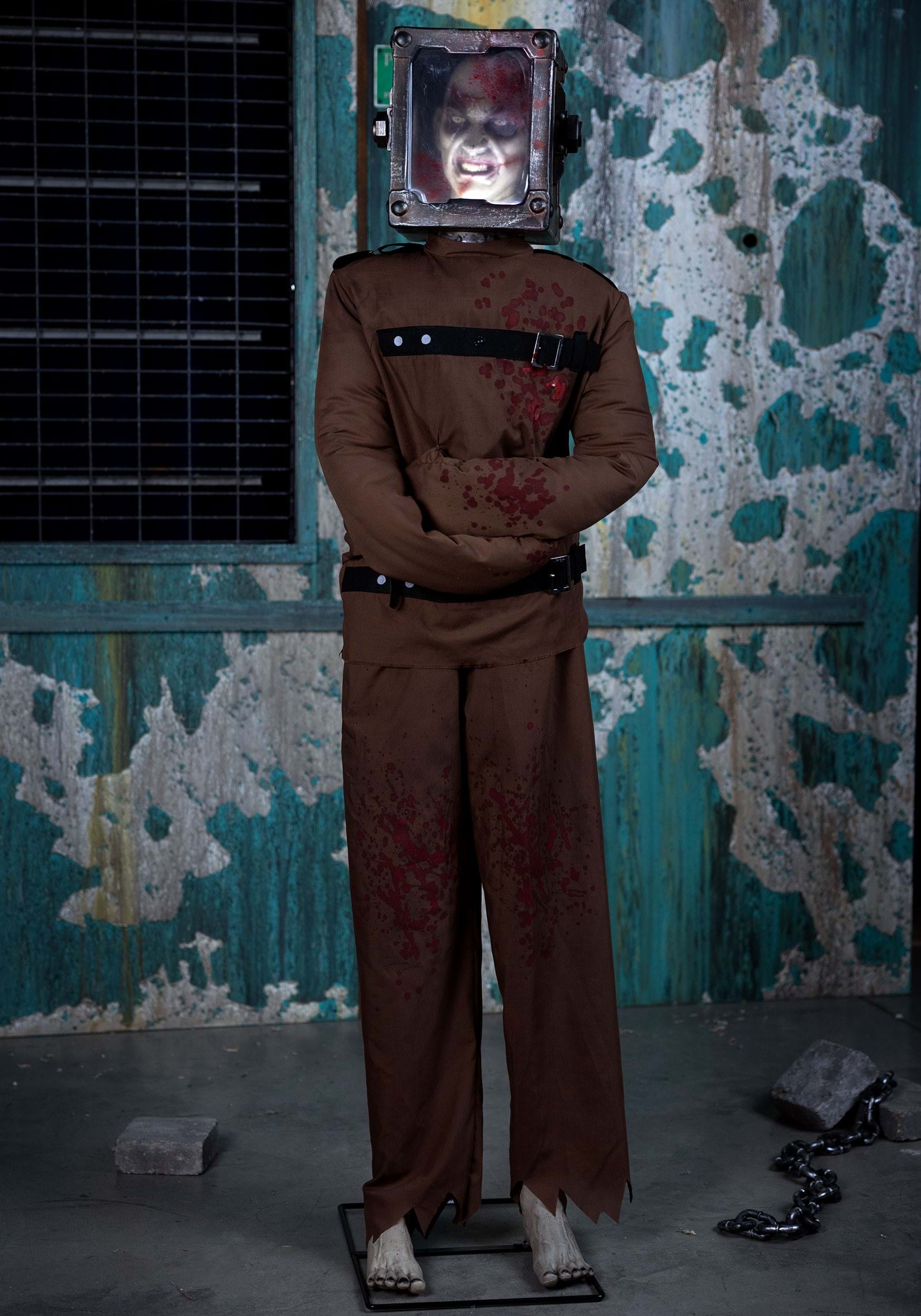 6FT Animated Torture Box Man Decoration | Halloween Animatronics