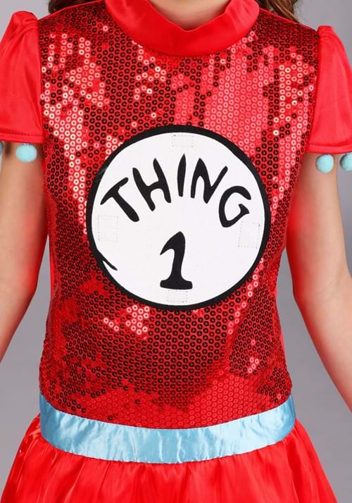 Dr. Seuss Thing 1/2 Girl's Costume Dress | Cat in the Hat Costumes
