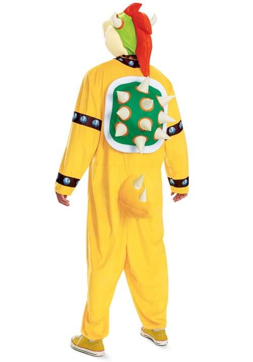 Super Mario Bowser Hooded Jumpsuit Costume for Adults | Bowser Costumes