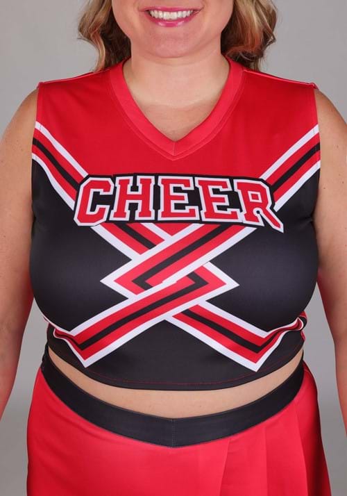 Women's Plus Size Red Cheerleader Costume | Sports Costumes