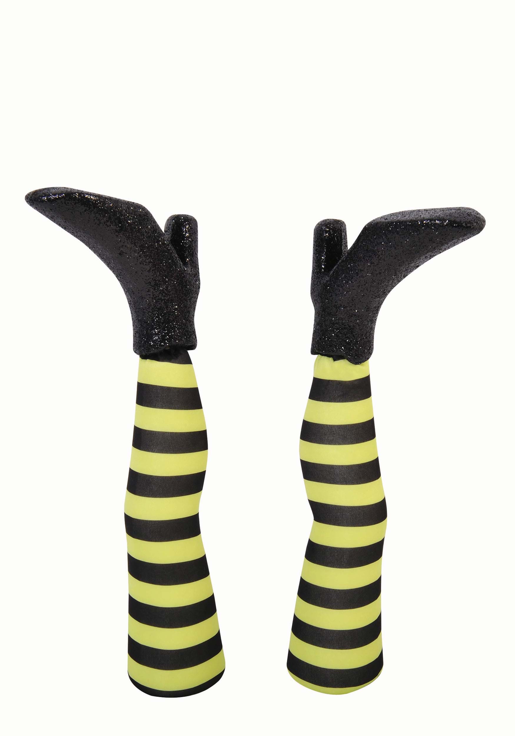 Bright Colored Witch Legs Halloween Decoration | Outdoor Decorations